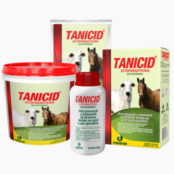 Tanicid - Pó para tratamento contra infestações por ectoparasitas