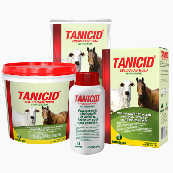 Tanicid - Pó para tratamento contra infestações por ectoparasitas